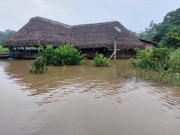 Cuenca baja del Curaray se encuentran inundada tras la creciente del ...