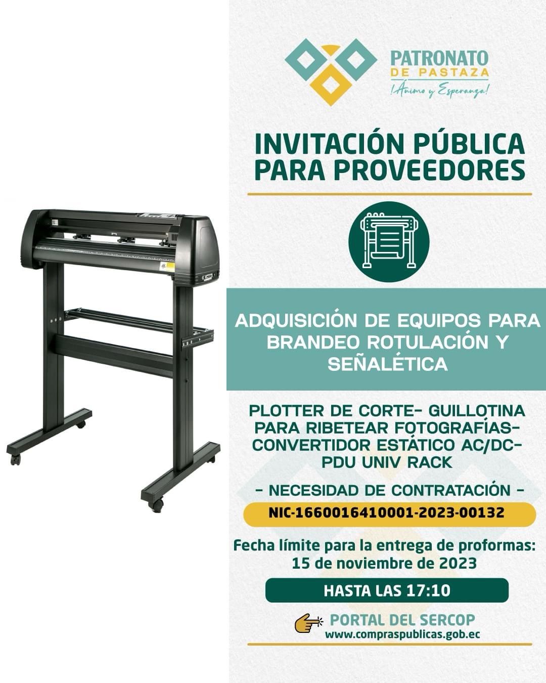 Patronato de Pastaza 𝗜𝗡𝗩𝗜𝗧𝗔𝗖𝗜𝗢́𝗡 𝗣𝗨́𝗕𝗟𝗜𝗖𝗔 𝗔 𝗣𝗥𝗢𝗩𝗘𝗘𝗗𝗢𝗥𝗘𝗦 - Eco Amazónico